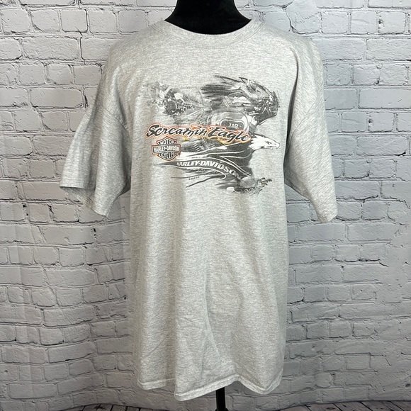 Harley-Davidson | Shirts | Harley Davidson Screamin Eagle Sierra Steel Gray T Shirt Size Large ...